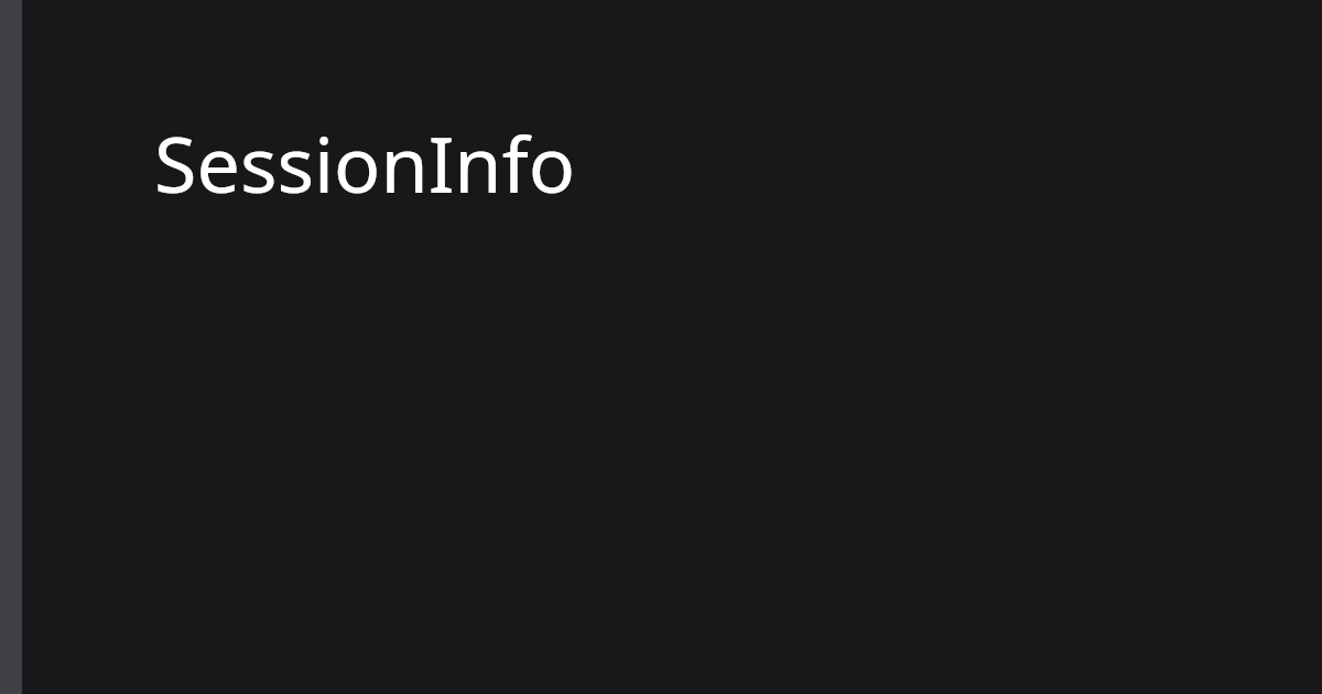 SessionInfo | Shoukaku Docs
