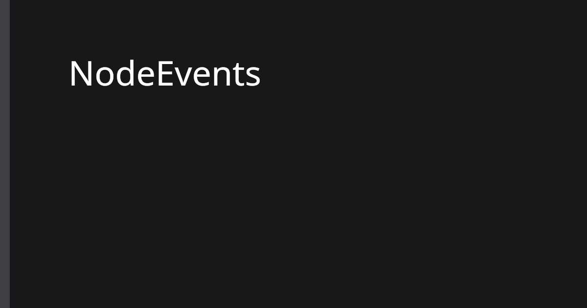 NodeEvents | Shoukaku Docs